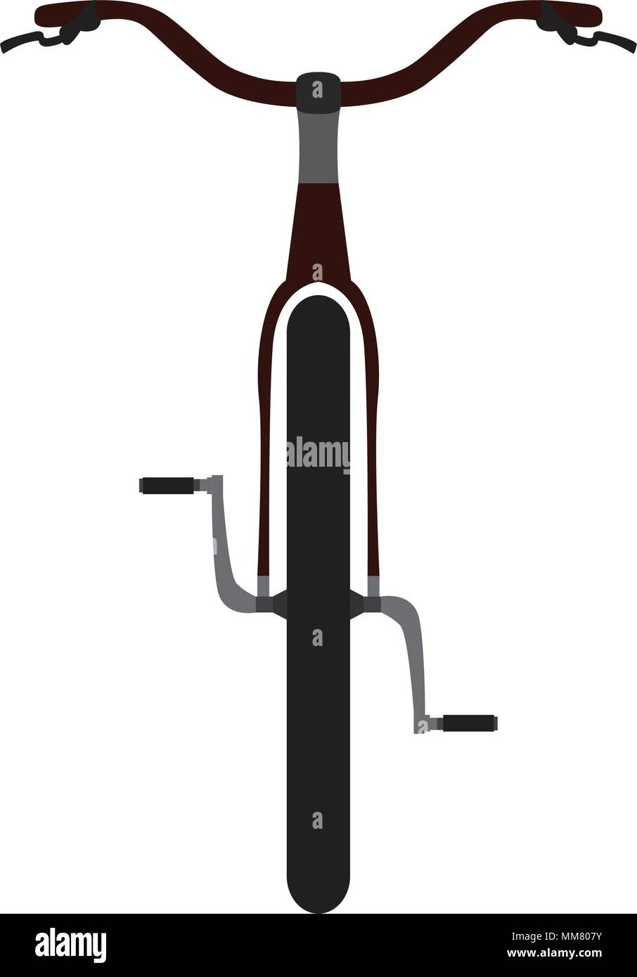 Bicycle front view Stock Vector Image & Art - Alamy