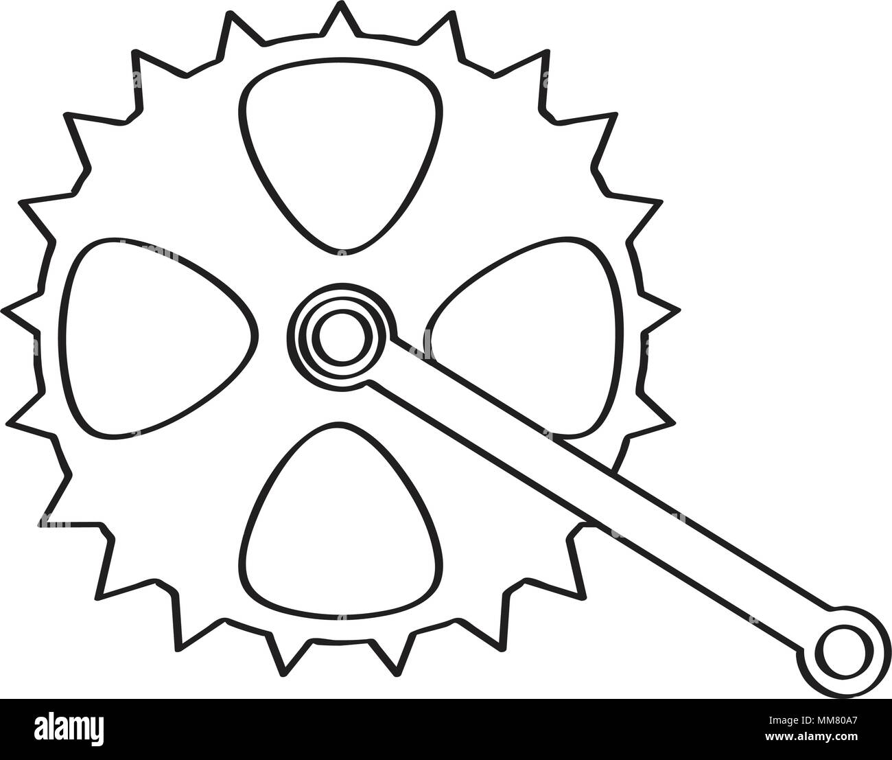 Bicycle gear sketch Stock Vector Image & Art - Alamy