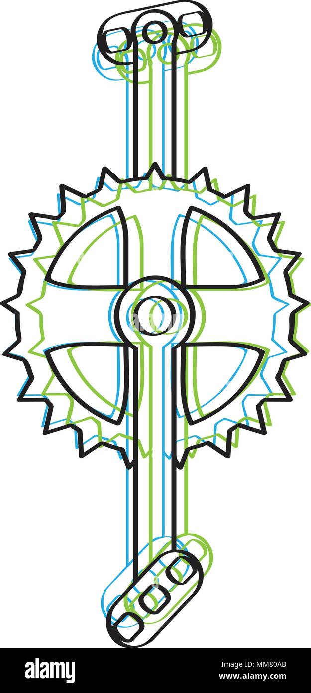 Pedal mechanism Stock Vector Images - Alamy