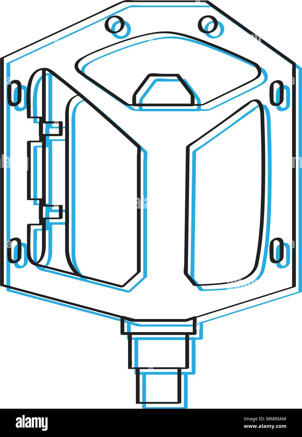 Bike pedal outline Stock Vector Image & Art - Alamy