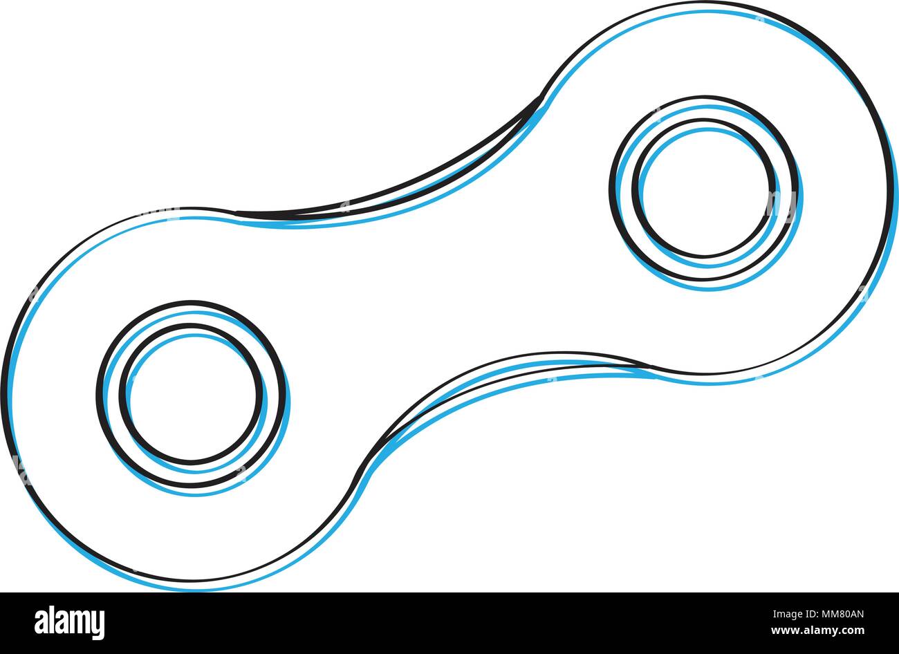 bicycle chain outline Stock Vector Image & Art - Alamy