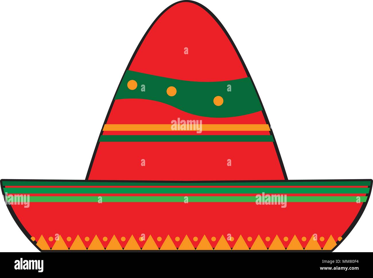 Traditional mexican hat Stock Vector Image & Art - Alamy