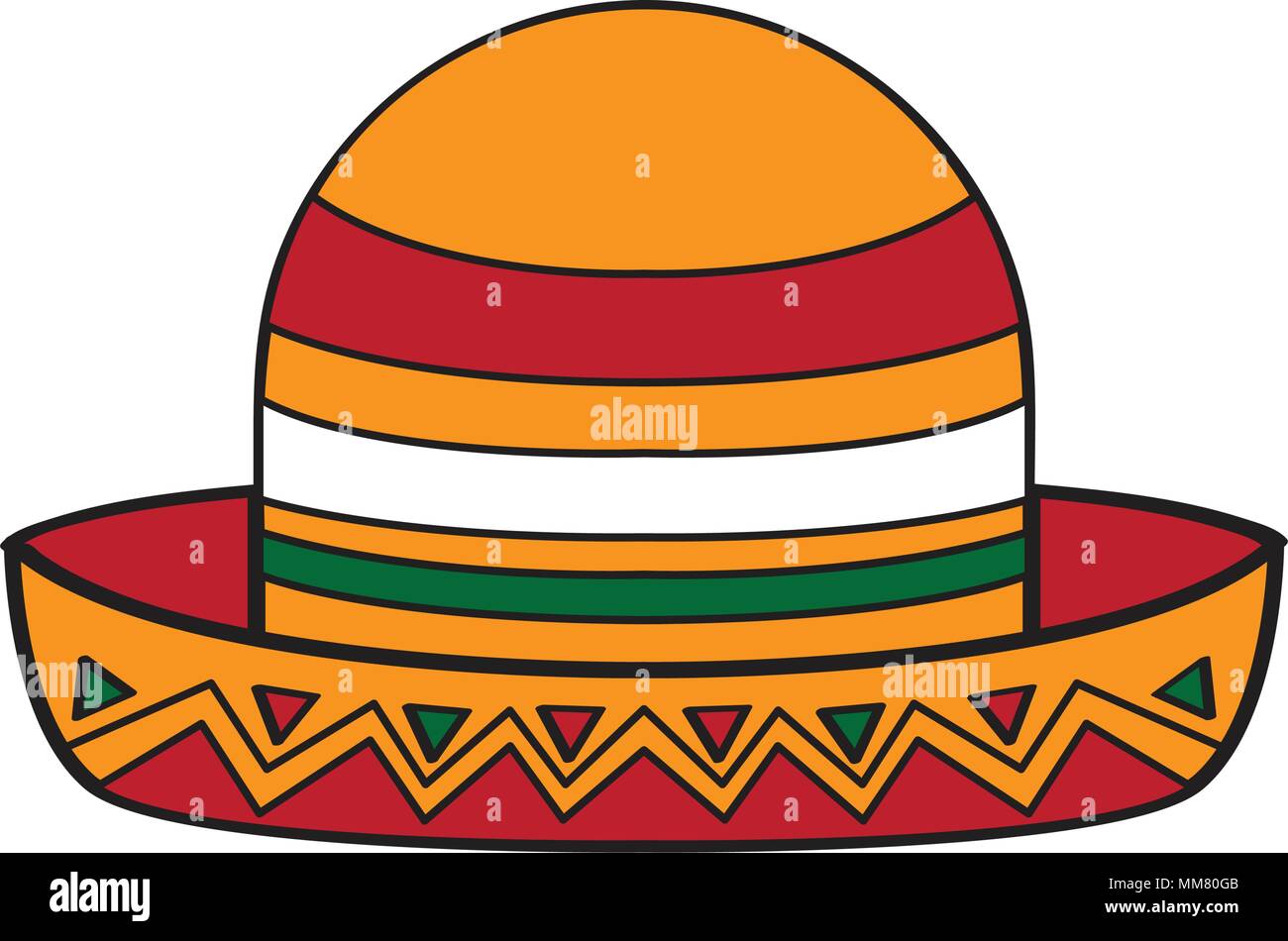 Traditional mexican hat Stock Vector Image & Art - Alamy