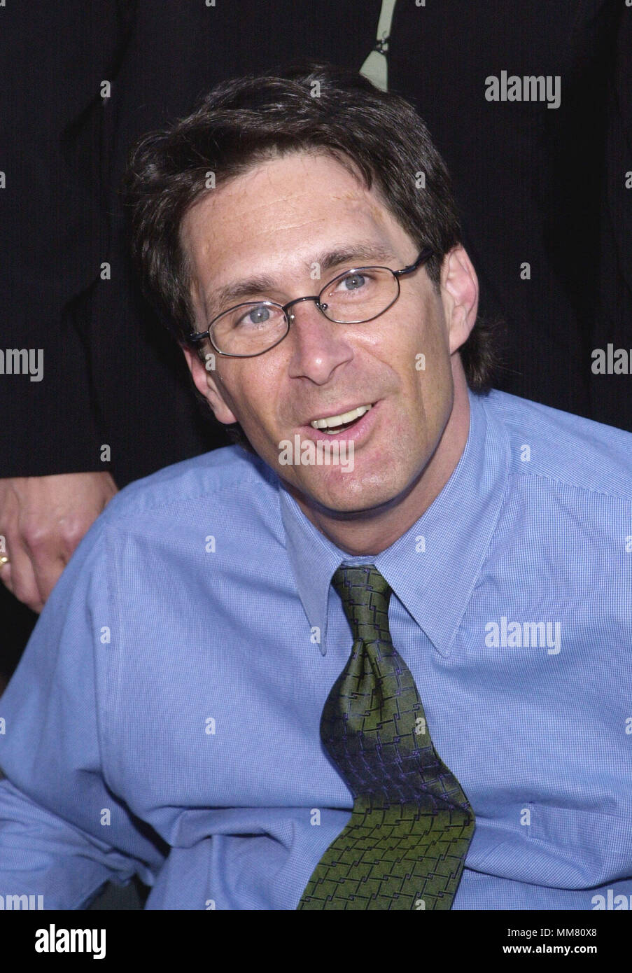 Marc Moss - screen writer - arriving at the premiere of "Along Came a ...