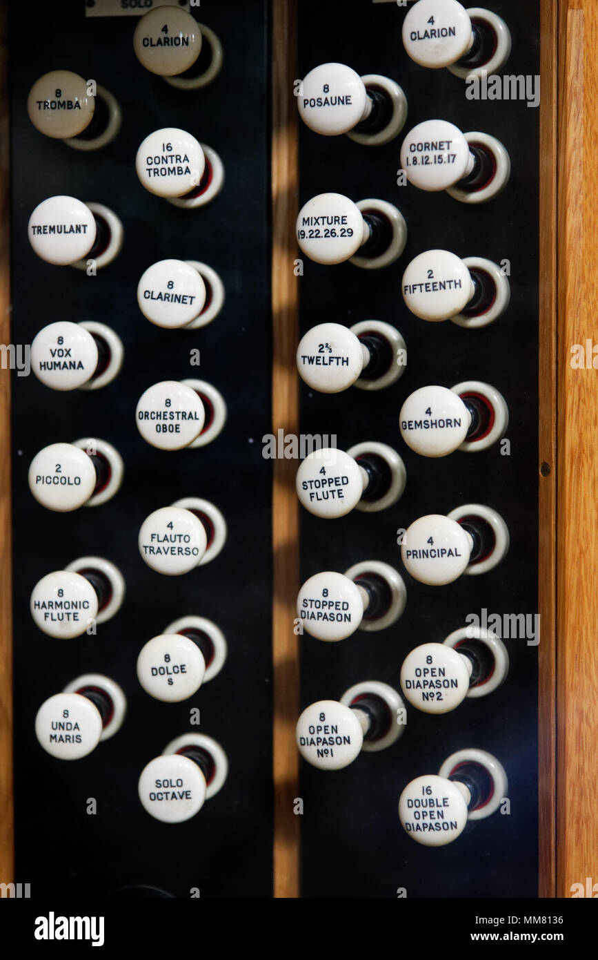 Organ Stops High Resolution Stock Photography and Images - Alamy