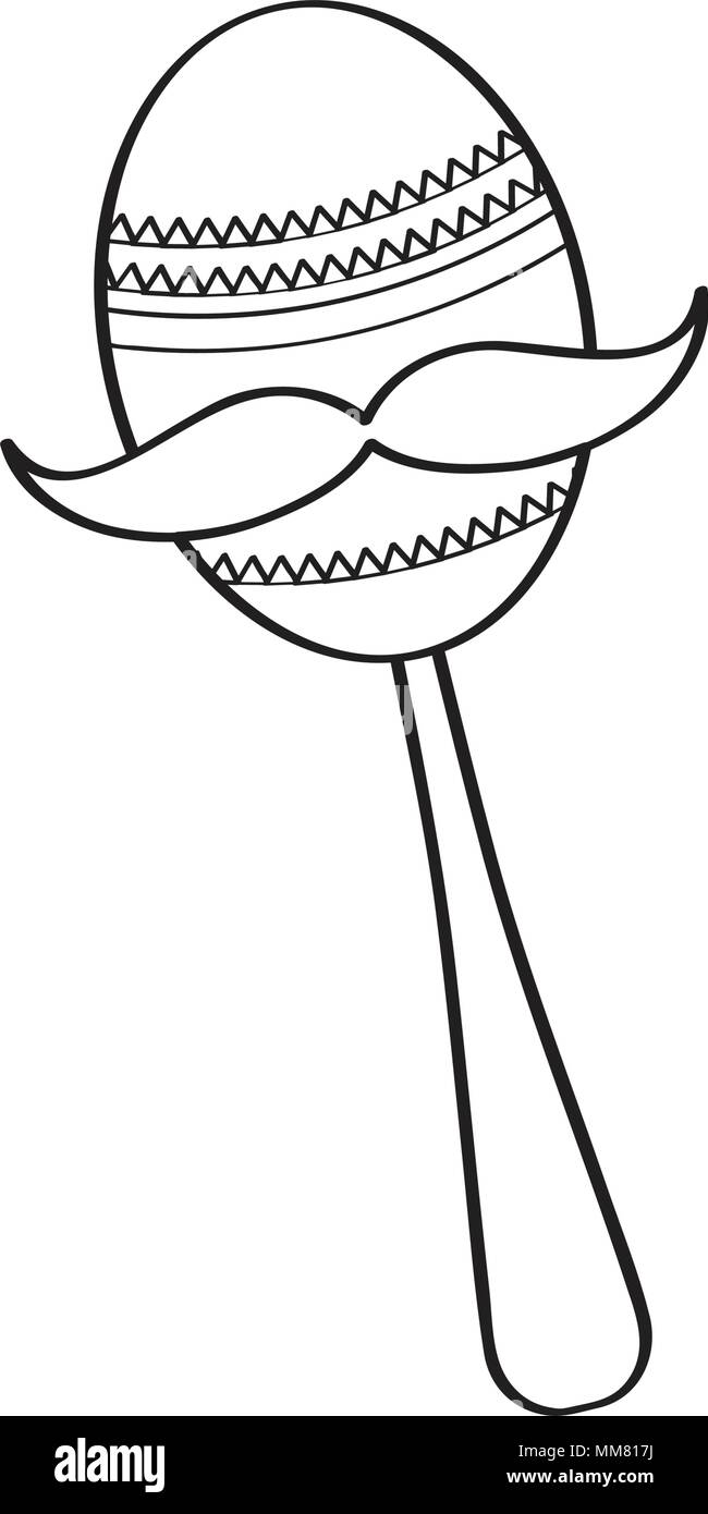 Traditional mexican maraca sketch Stock Vector Image & Art - Alamy
