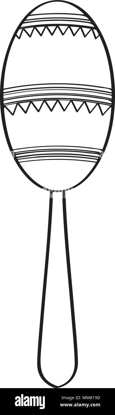 Traditional mexican maraca sketch Stock Vector Image & Art - Alamy