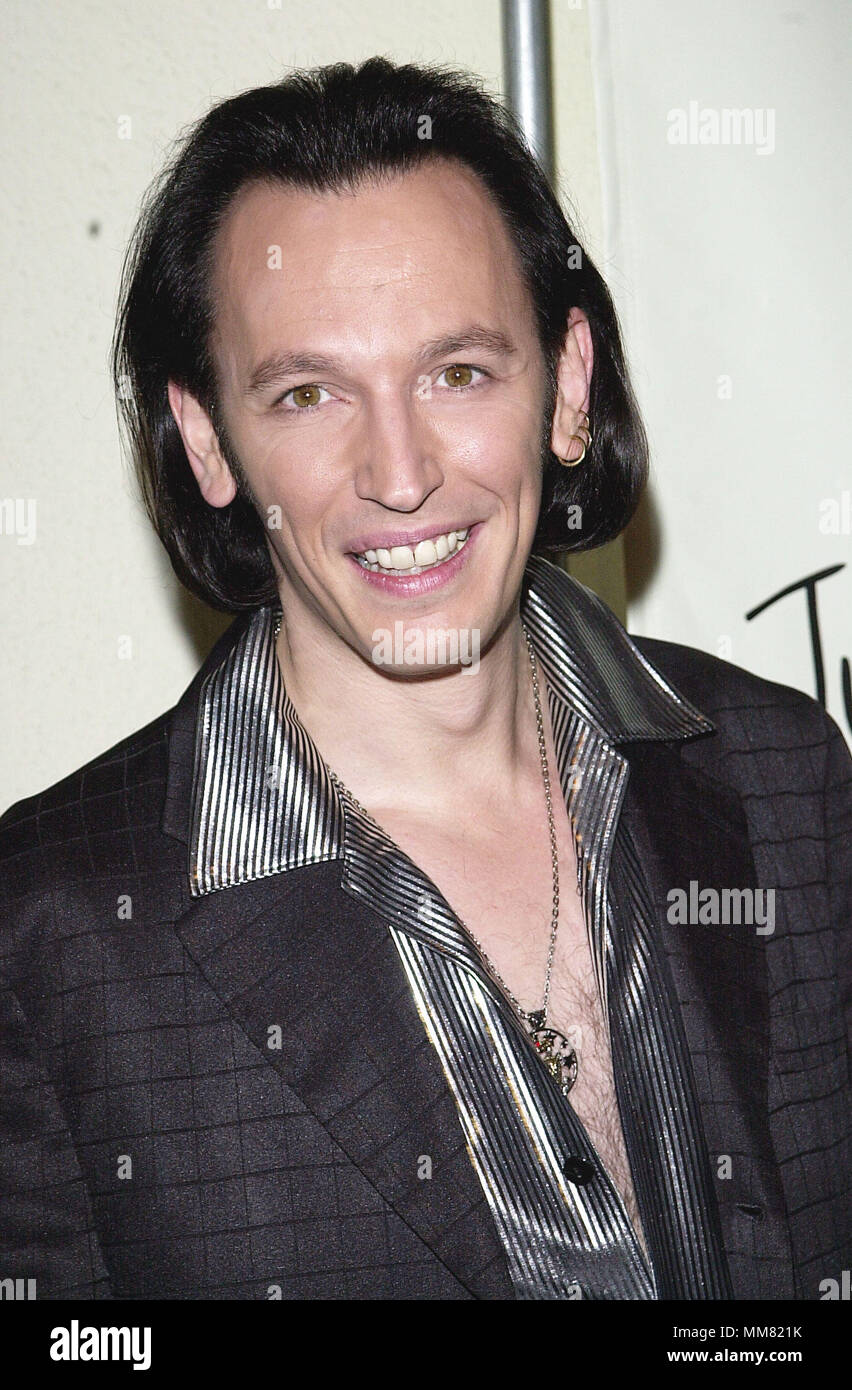 Steve Valentine arriving at the party for the 100th episode of " Just ...