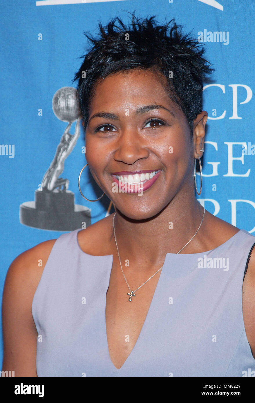 Teri Vaughn arriving at the 33rd luncheon NAACP Image Awards nomination ...