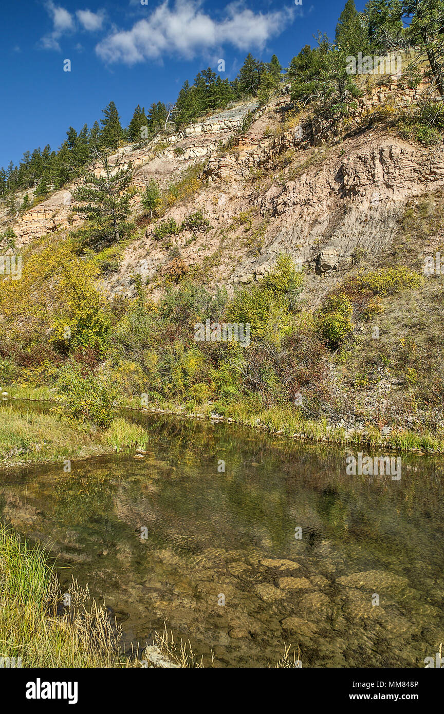 Part of Sluice Boxes Primitive State Park in Montana Stock Photo - Alamy
