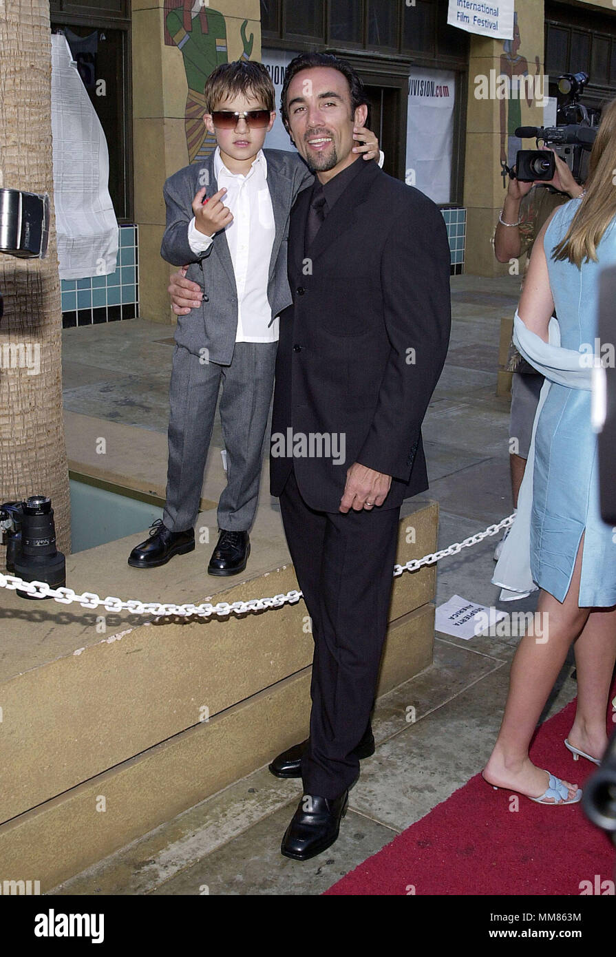 Francisco and Ryan Quinn posing at The Los Angeles Latino Film Festival ...