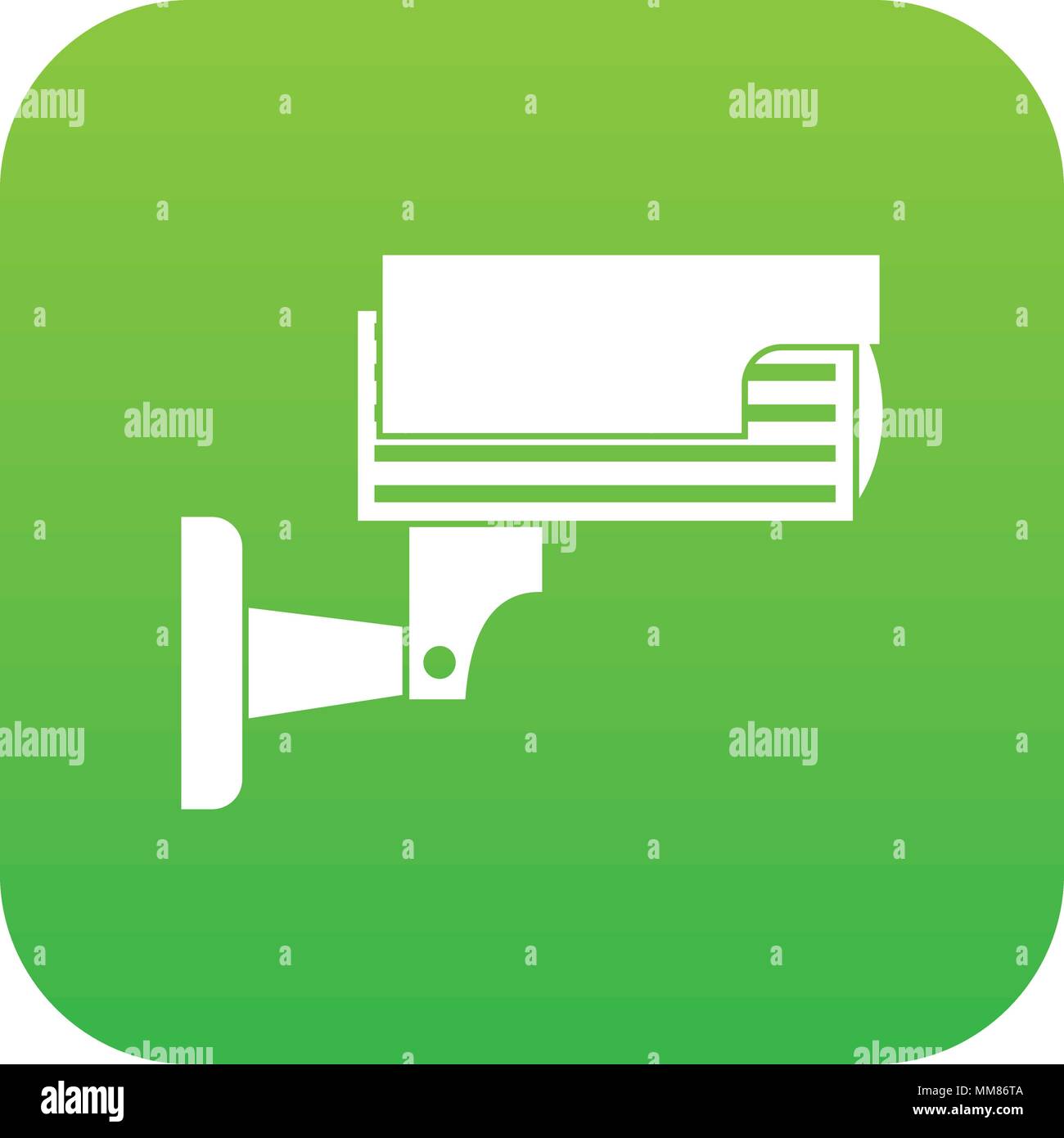 Surveillance camera icon digital green Stock Vector Image & Art - Alamy