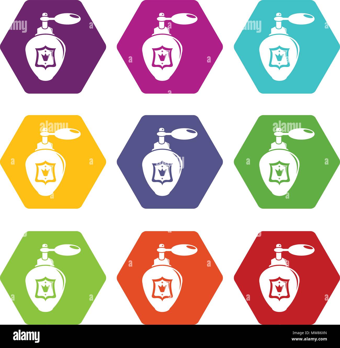 Perfume icons set 9 vector Stock Vector Image & Art - Alamy