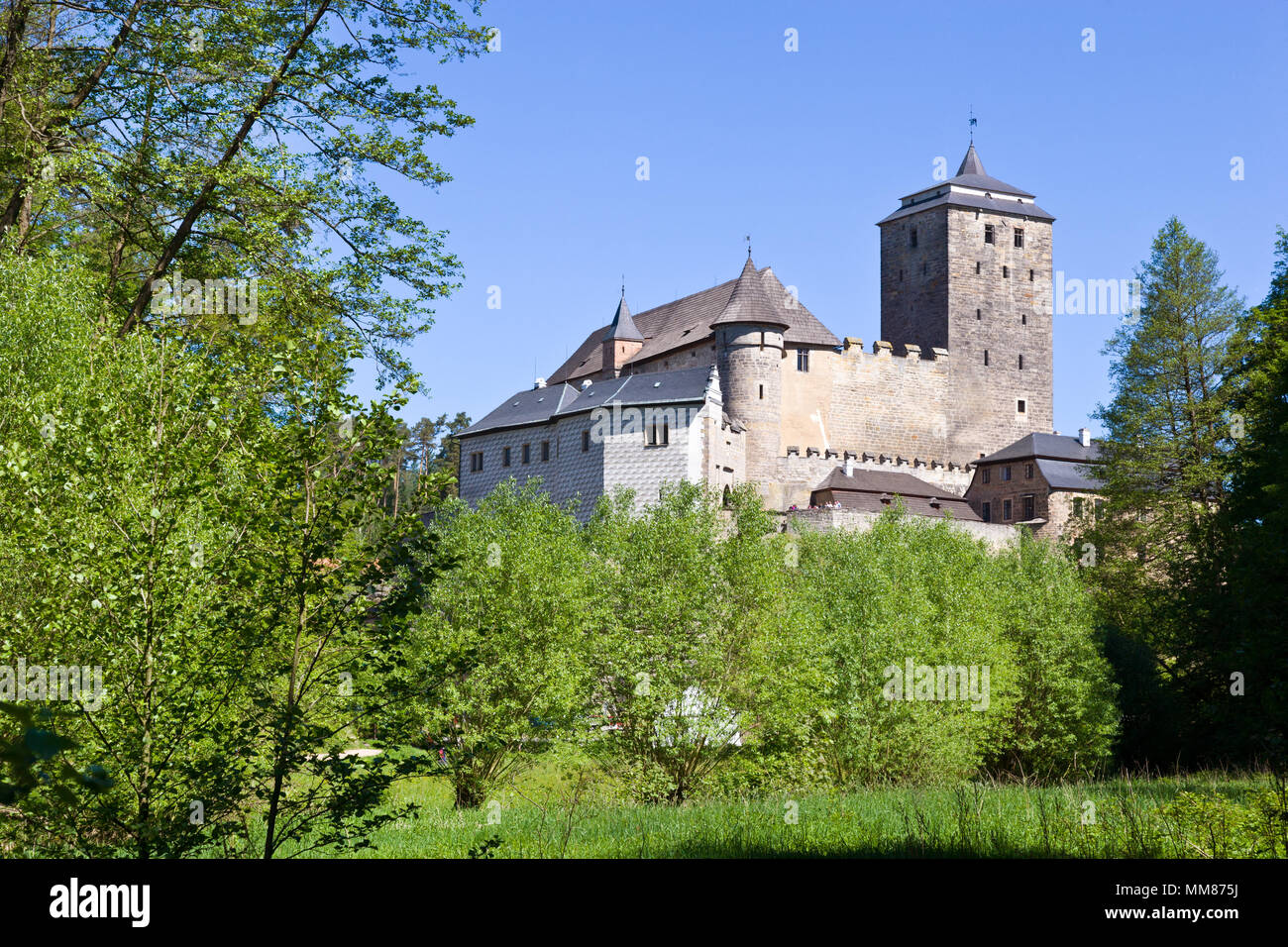 Gotický hrad Kost u Sobotky, Cesky raj, Ceska republika / gothic castle ...