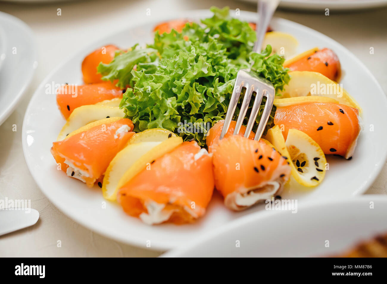 Served dishes hi-res stock photography and images - Alamy