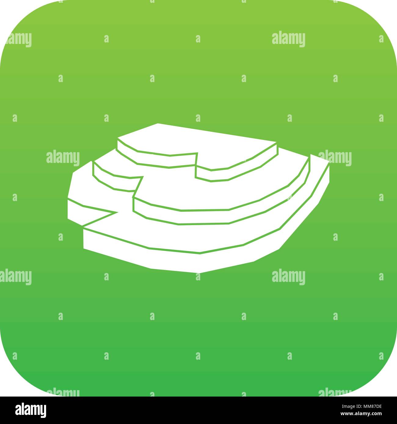 Rice field icon digital green Stock Vector Image & Art - Alamy