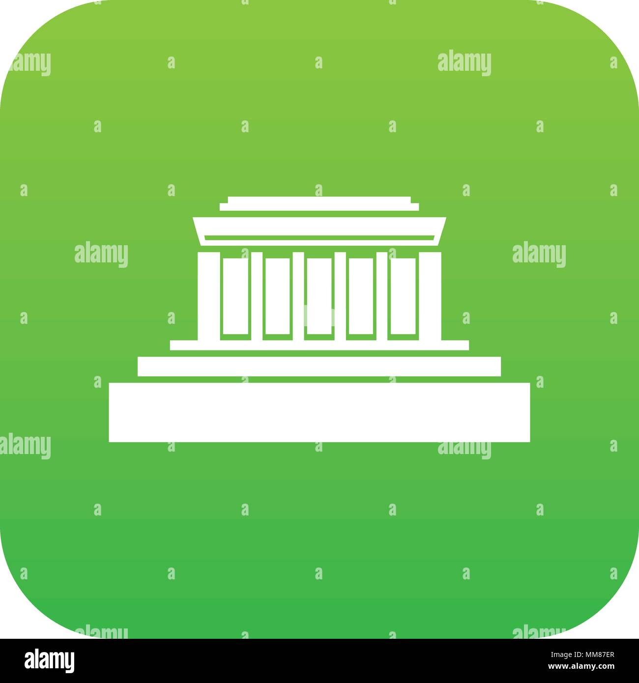 Building icon digital green Stock Vector Image & Art - Alamy