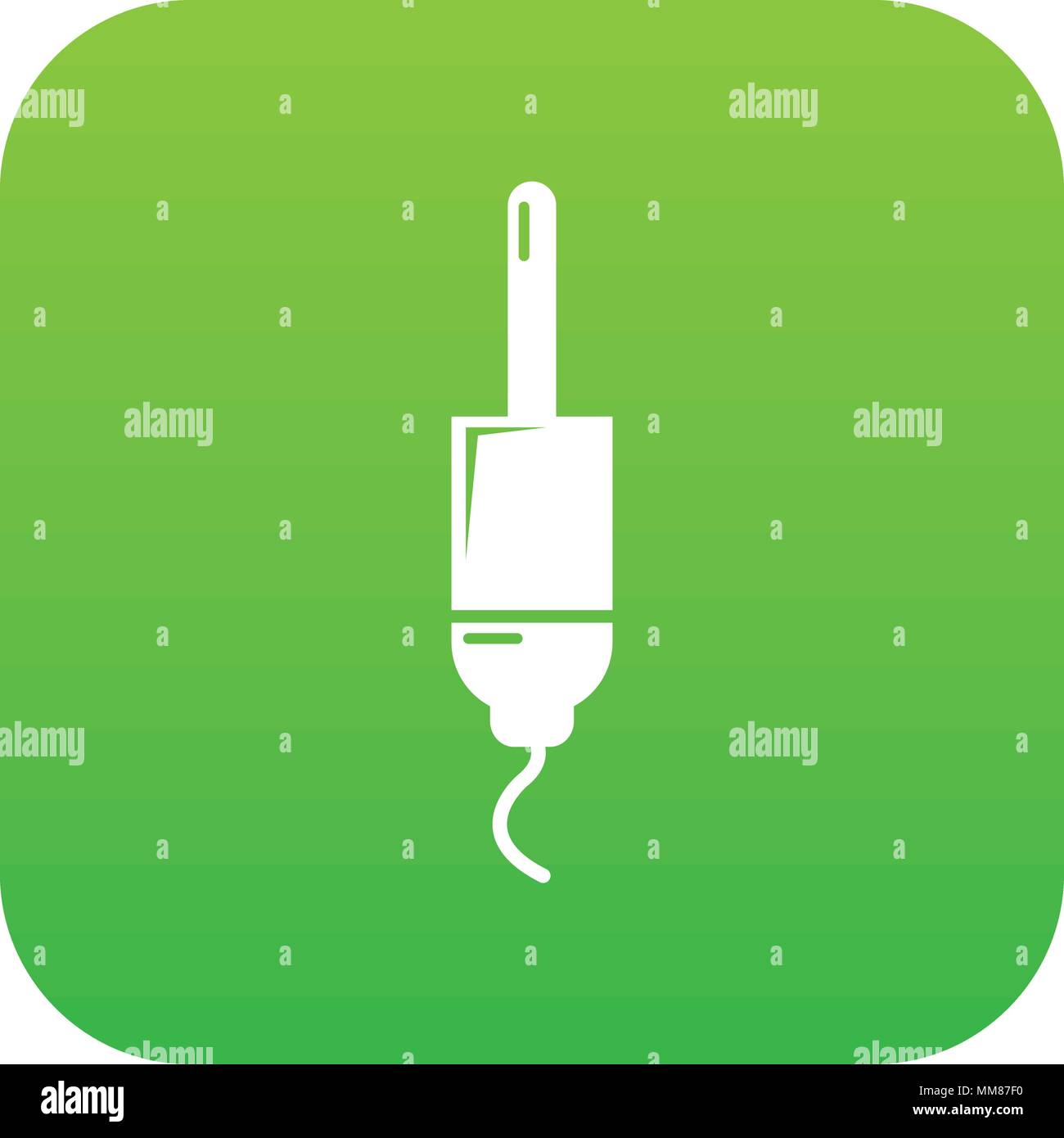 Jack cable icon green vector Stock Vector Image & Art - Alamy