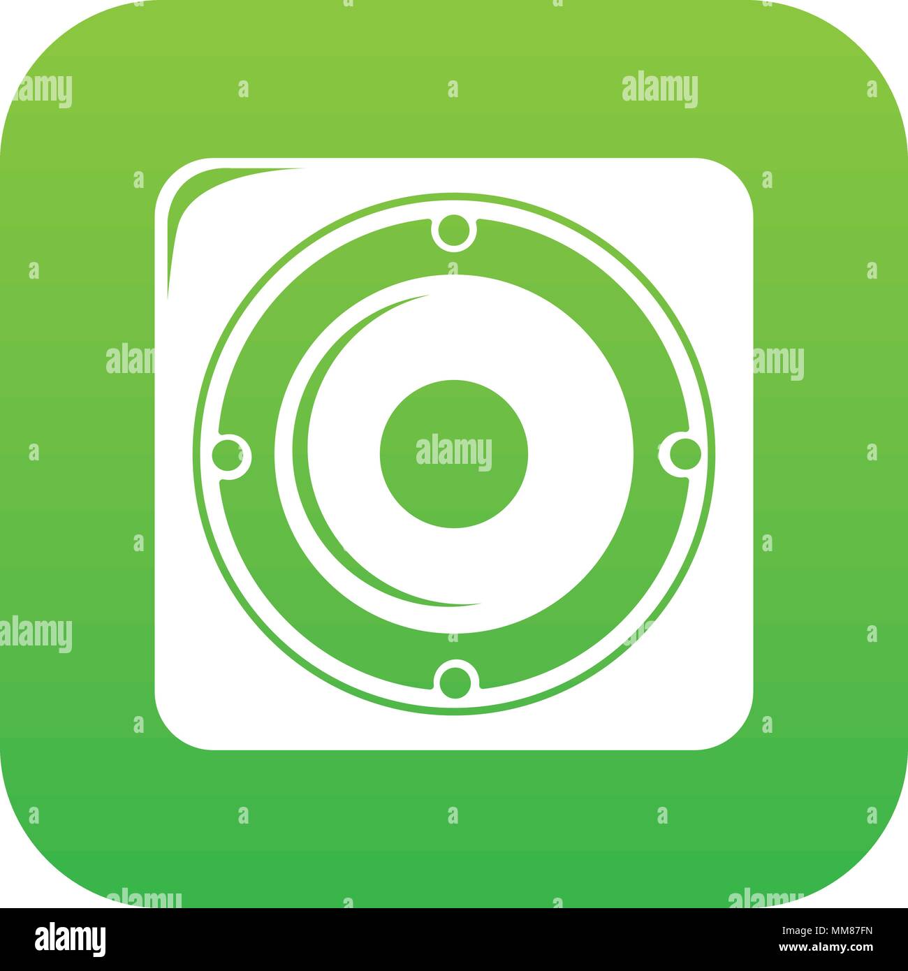 Speaker icon green vector Stock Vector Image & Art - Alamy