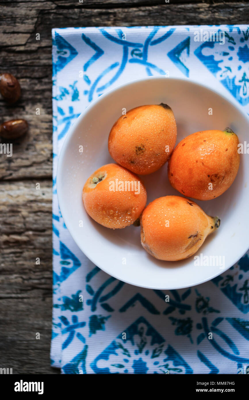 Loquat Medlar Fruit High Resolution Stock Photography and Images - Alamy