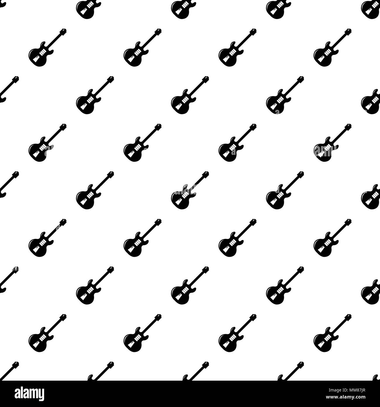 Electric guitar pattern vector seamless Stock Vector Image & Art - Alamy
