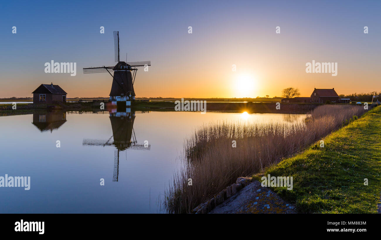 Dutch windmill island hi-res stock photography and images - Alamy