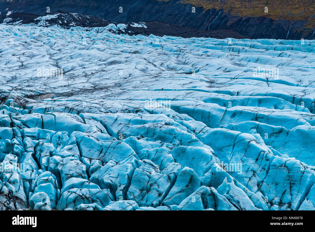 Svinafellsjokull Glacier, Iceland which has featured in Game of Thrones ...
