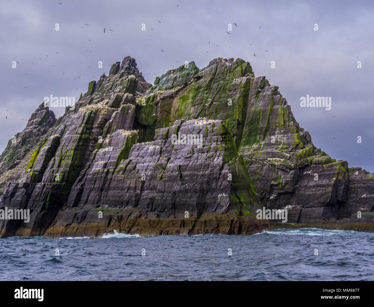 Wonderful Skellig Michael Island - The Skelligs in Ireland Stock Photo ...
