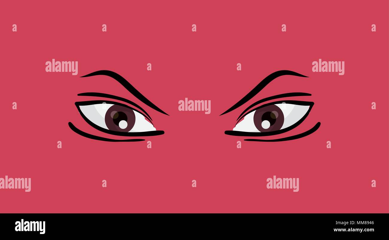 Suspicious eye Stock Vector Images - Alamy