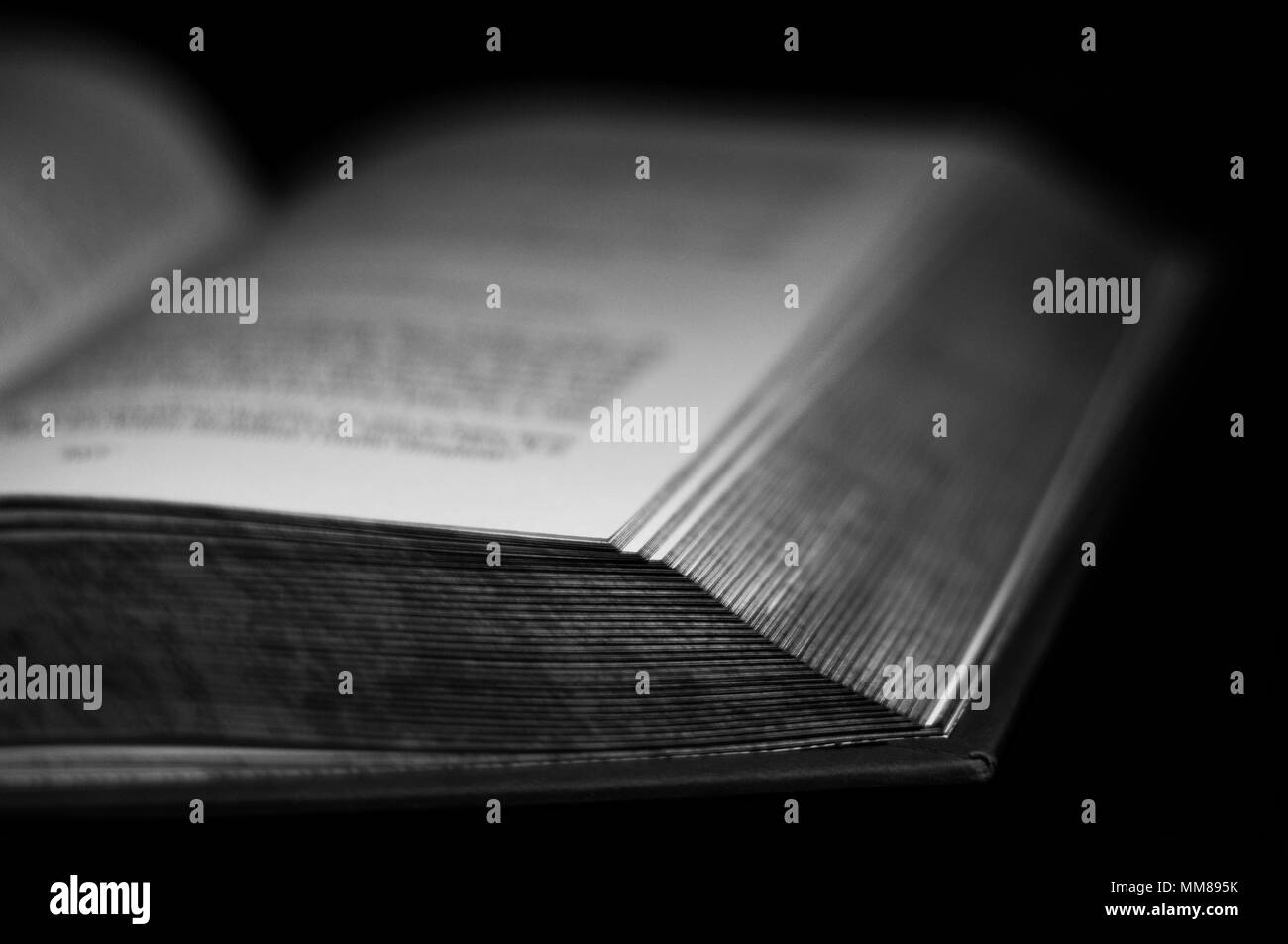 Book pages wallpaper Black and White Stock Photos & Images - Alamy