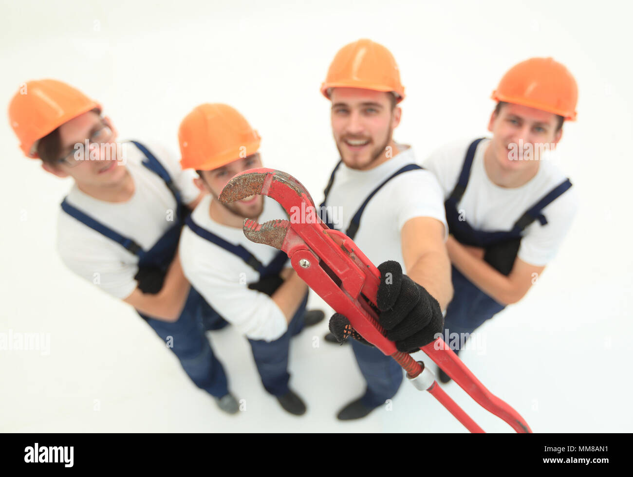 Team of plumbers hi-res stock photography and images - Alamy