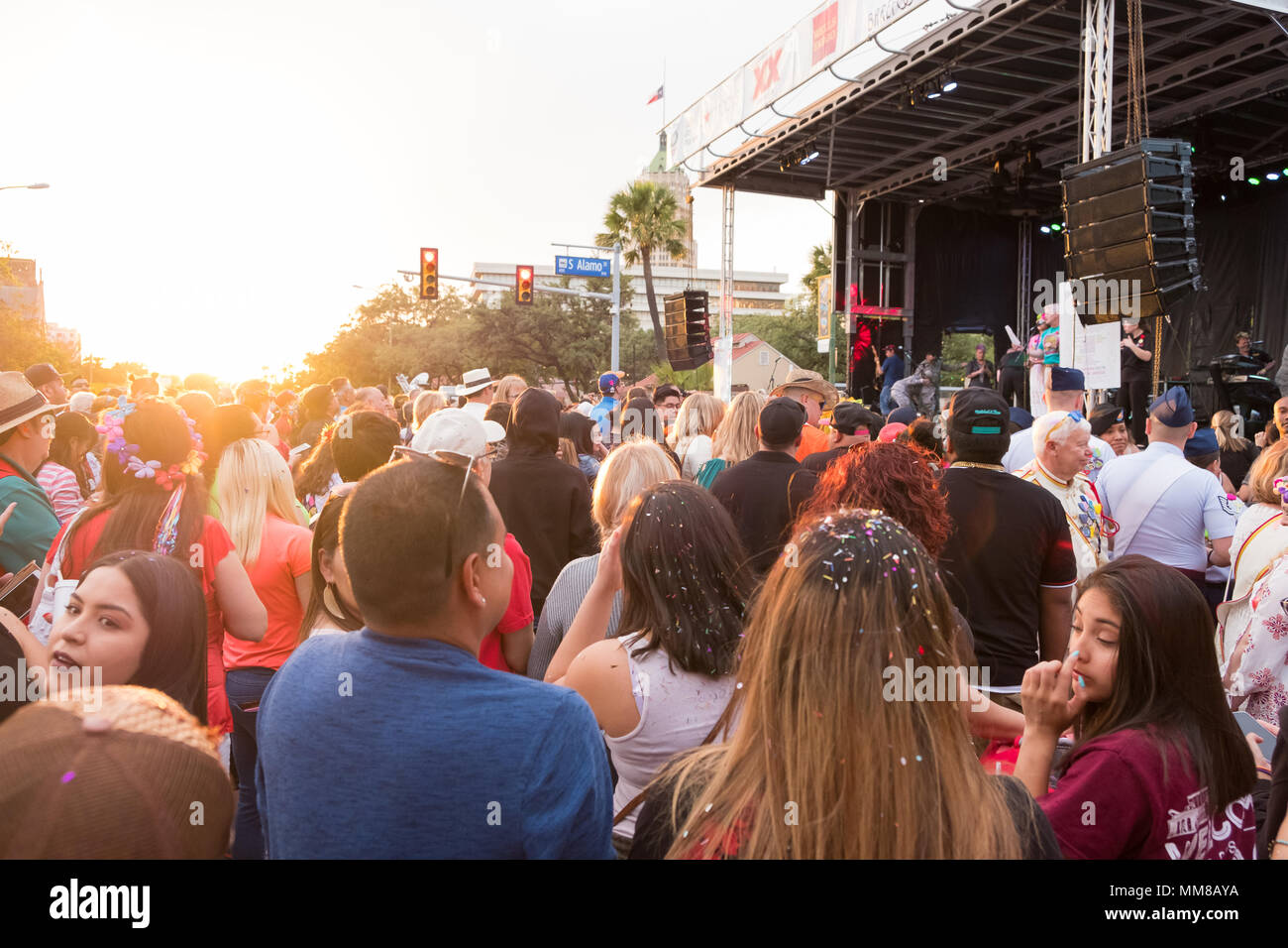 Fieesta San Antonio Opening Night Celebration Stock Photo - Alamy