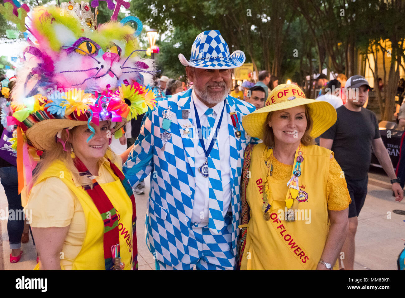 Fieesta San Antonio Opening Night Celebration Stock Photo - Alamy