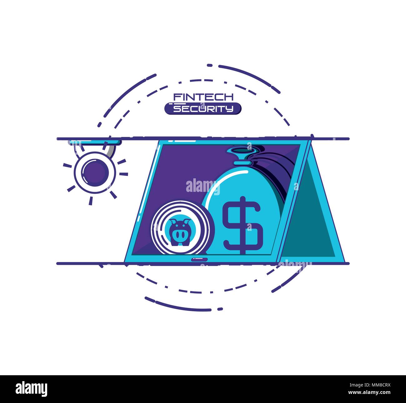 financial technology security icons vector illustration design Stock ...