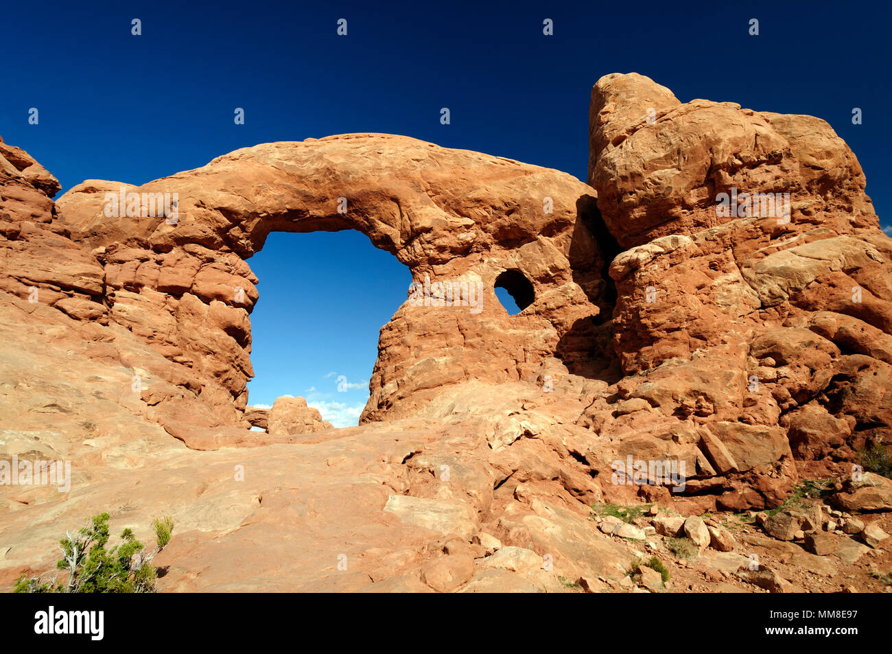 Turret arch in arches national park hi-res stock photography and images ...