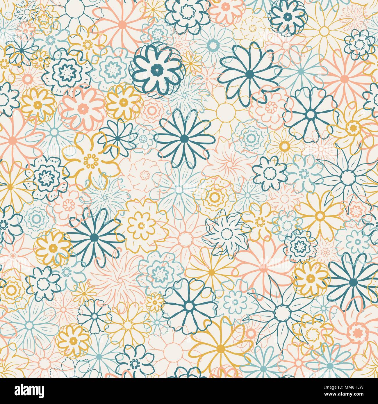 Scattered flower Stock Vector Images - Alamy