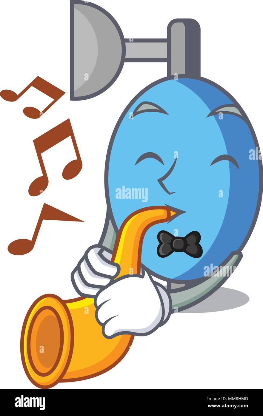 With trumpet ambu bag mascot cartoon Stock Vector Image & Art - Alamy