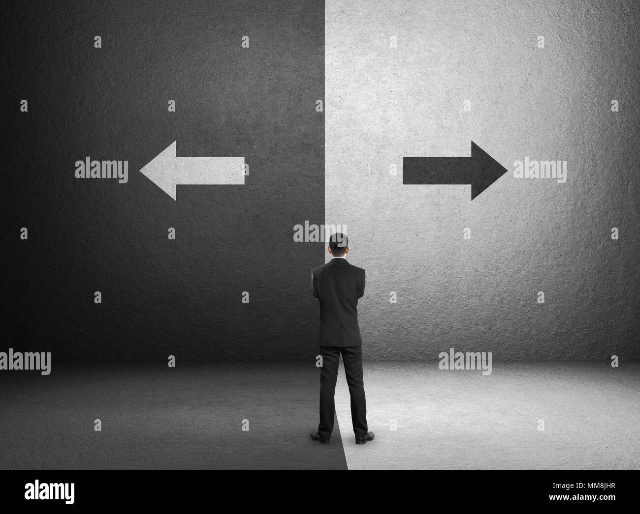 Concept of important choices of a businessman, Business Challenge Stock ...