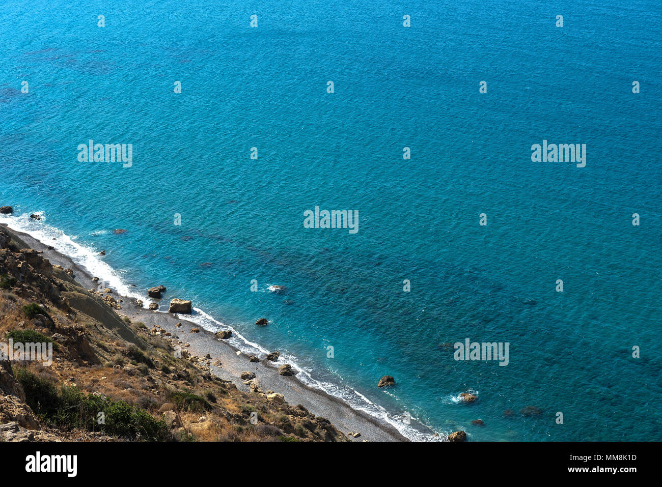 Aerial view pissouri beach hi-res stock photography and images - Alamy