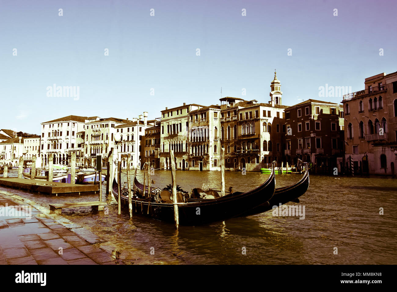 high water in Venice Stock Photo - Alamy