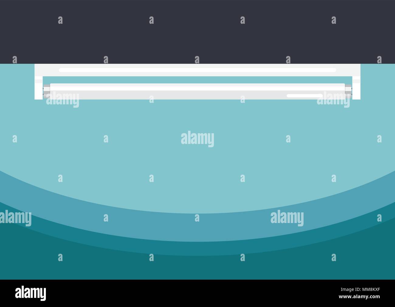 Fluorescent tube lamp flat style. Vector illustration Stock Vector ...