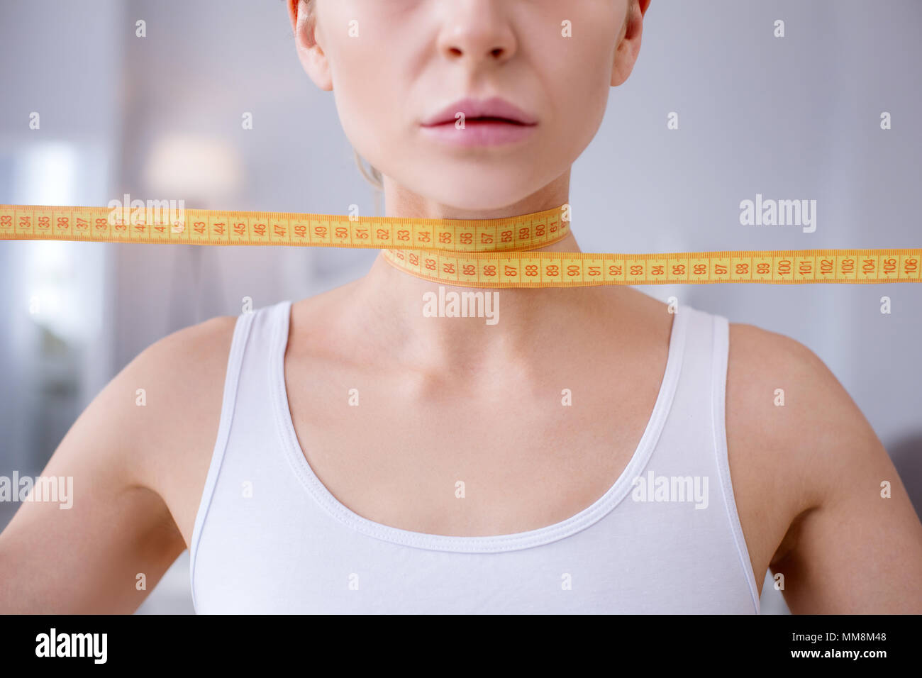 Close up of a female neck Stock Photo - Alamy