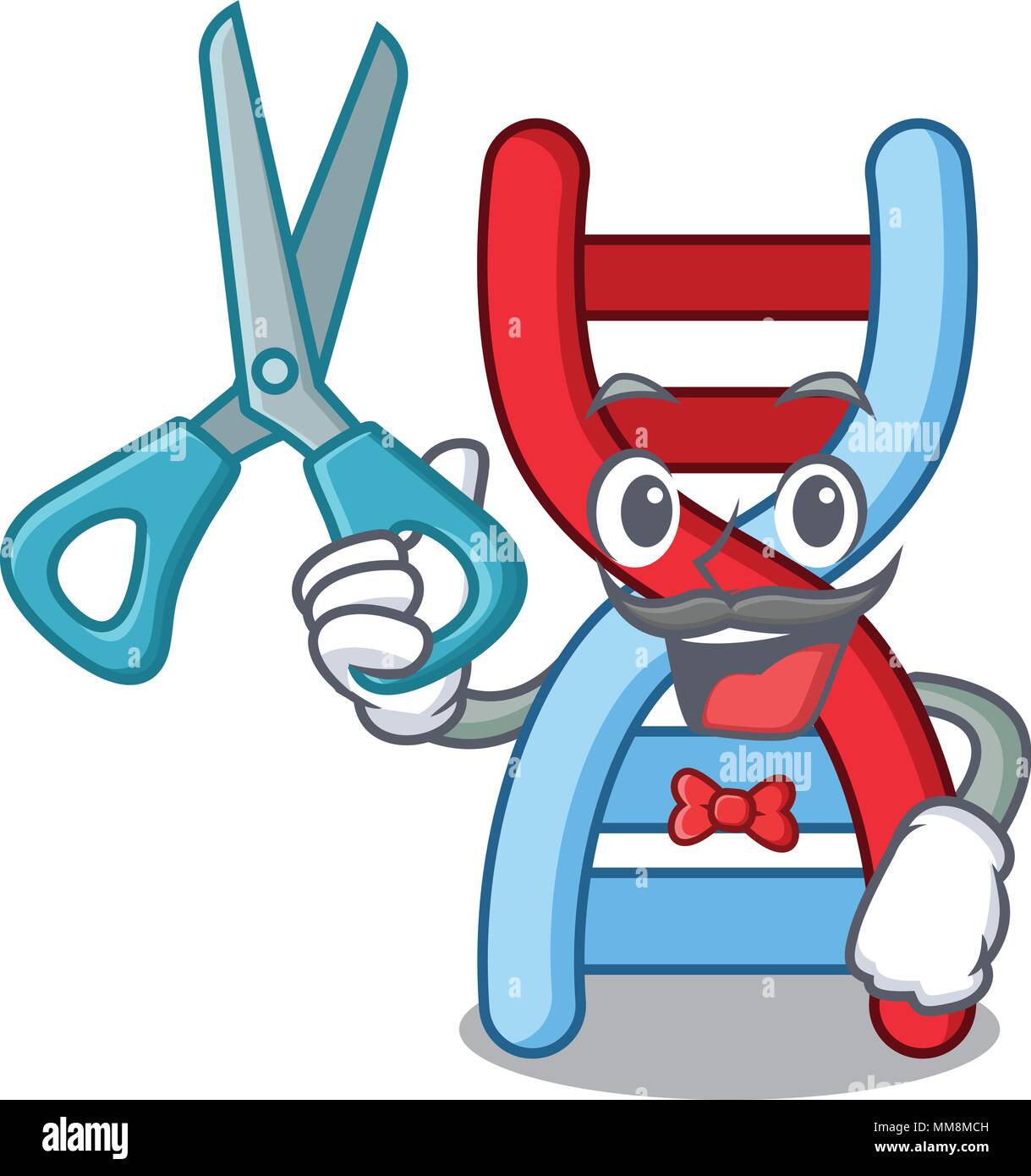 Barber dna molecule character cartoon Stock Vector Image & Art - Alamy