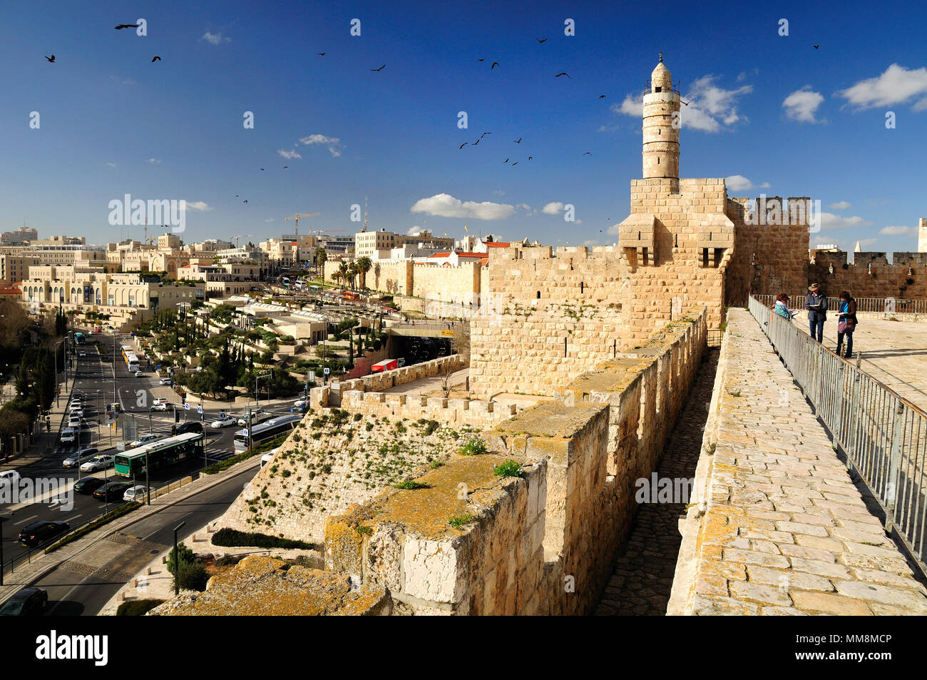 Jerusalem landscape as seen from Old City wall Stock Photo - Alamy