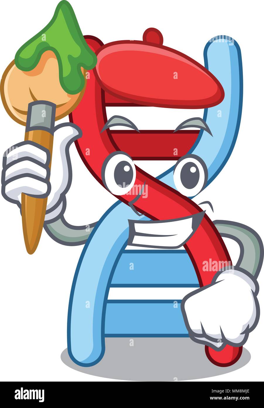 Artist dna molecule character cartoon Stock Vector Image & Art - Alamy