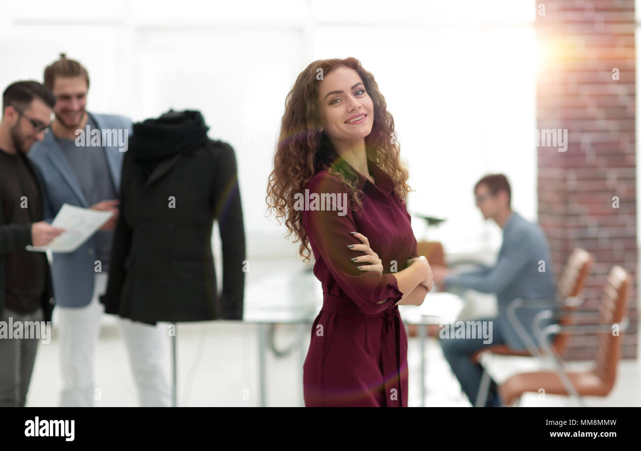 fashion designer, on Studio background Stock Photo - Alamy