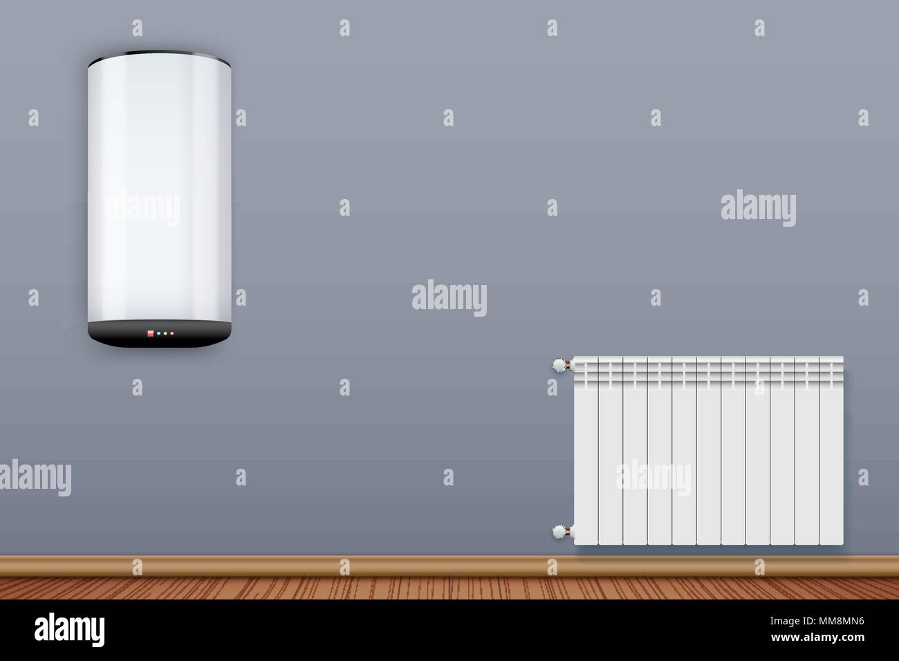 Hot water boiler in Stock Vector Images - Alamy