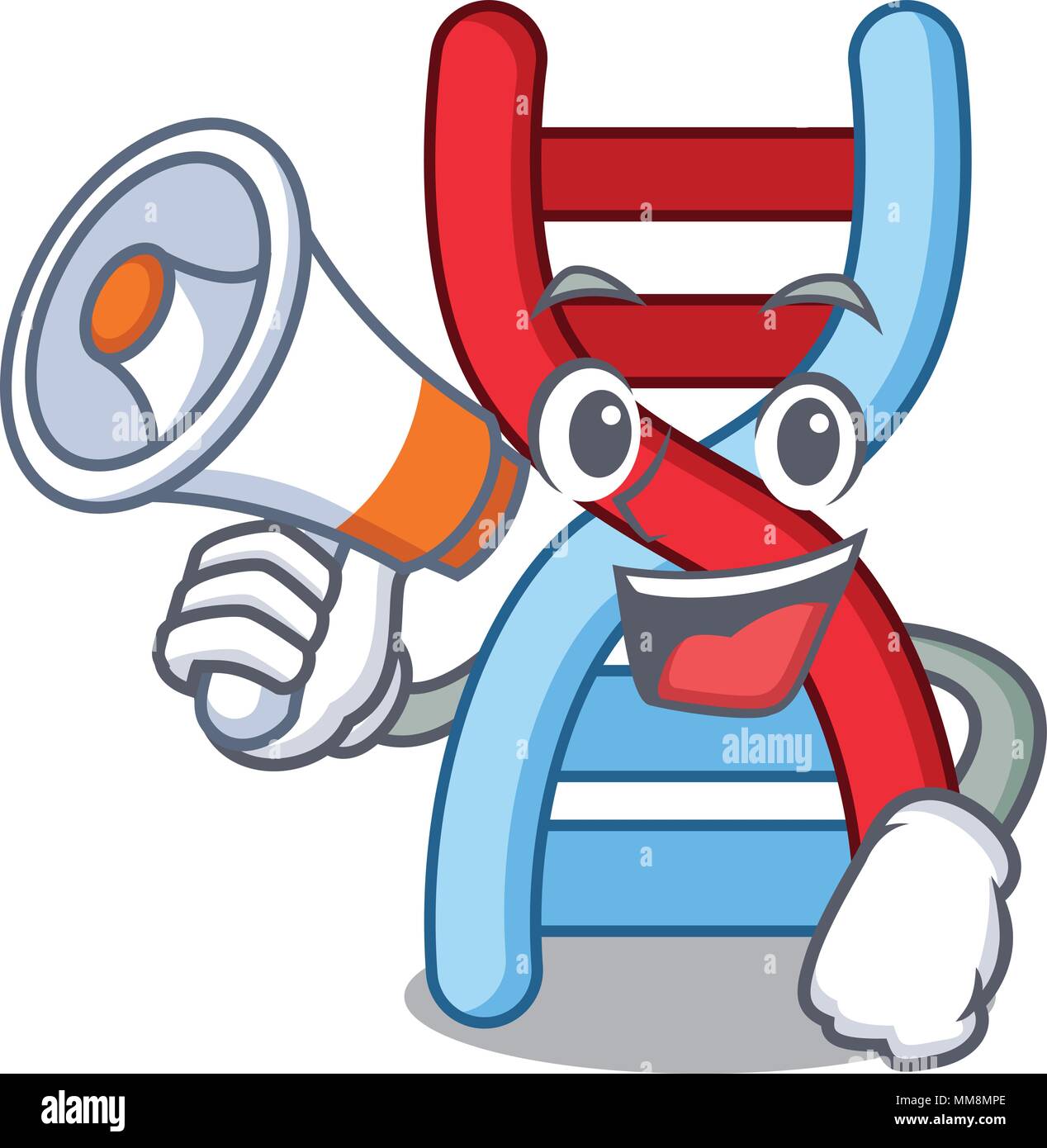 With megaphone dna molecule character cartoon Stock Vector Image & Art ...