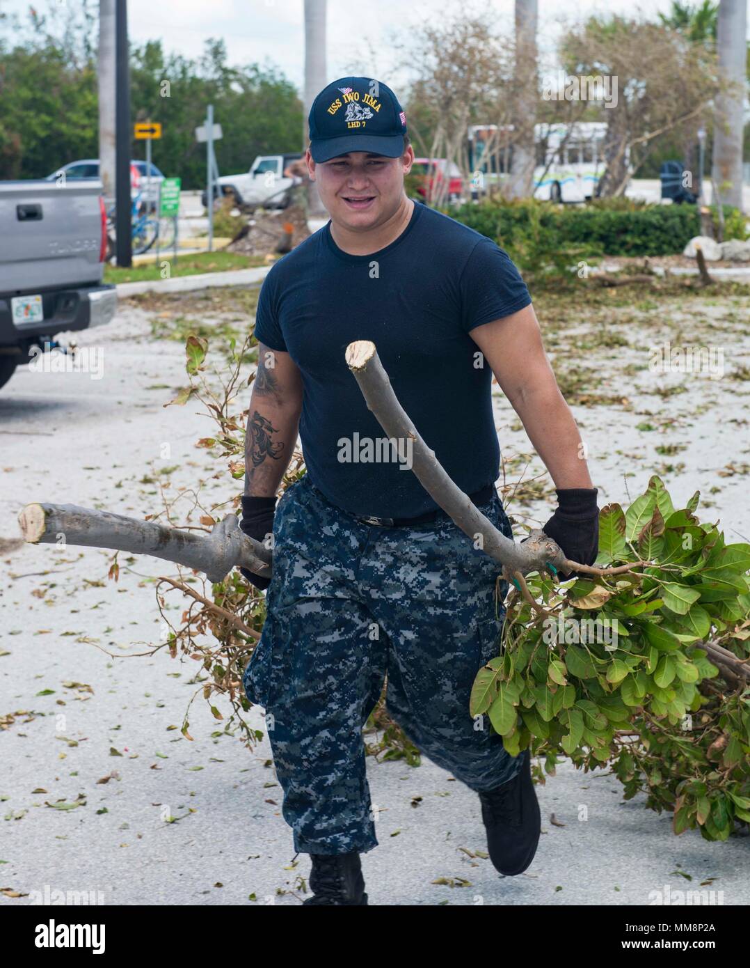 KEY WEST, Fla. (Sept. 14, 2017) Culinary Specialist Seaman Daniel ...