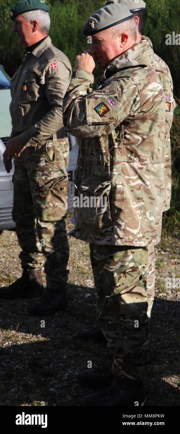 Scottish and North Irish Yeomanry Lt. Col. Toby Gaddum, prepares to ...
